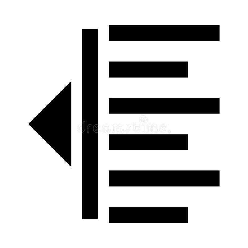 Alignment glyphs icon stock illustration. Illustration of media - 115463837