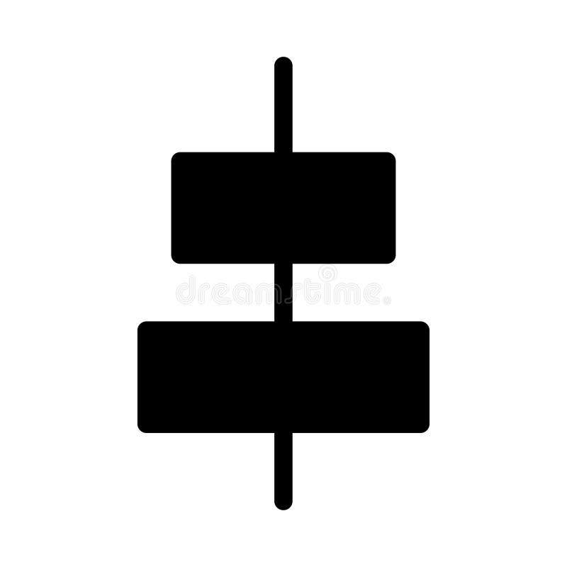 Alignment Vector Glyph Flat Icon Stock Vector - Illustration of ...