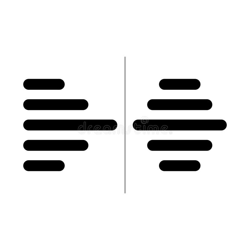 Alignment icons stock vector. Illustration of design - 286908434