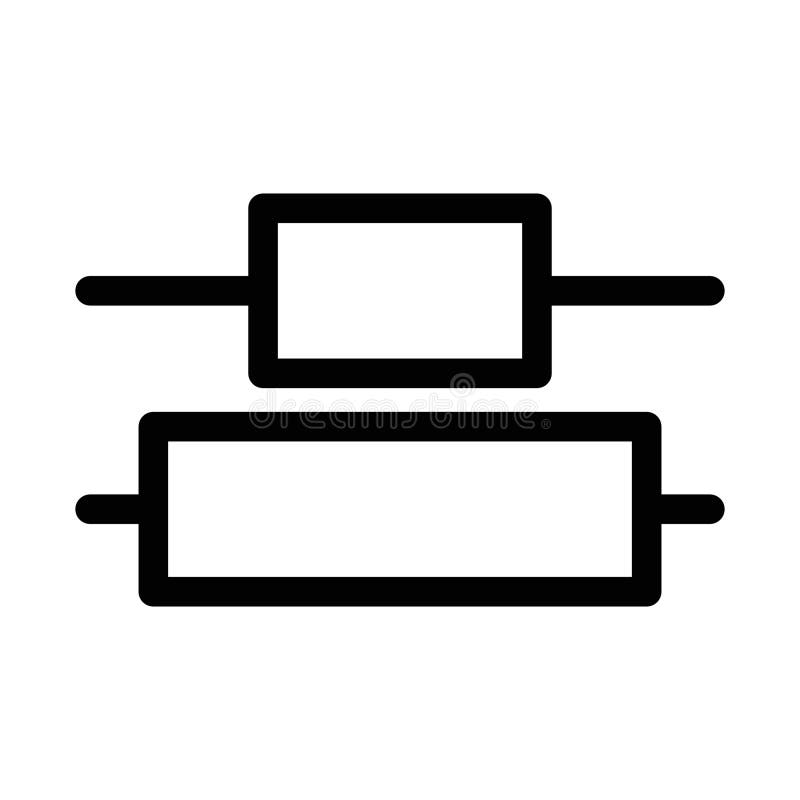 Alignment Linear Logo Mark in Black and White Stock Vector ...