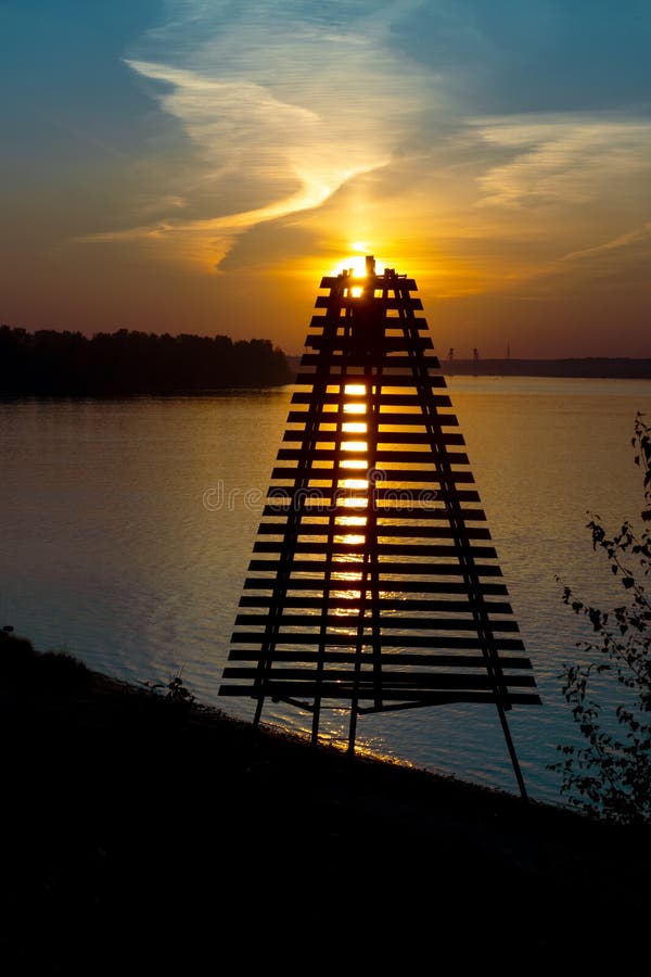 Alignment of the Navigation Sign Stock Image - Image of sunrise, signs ...