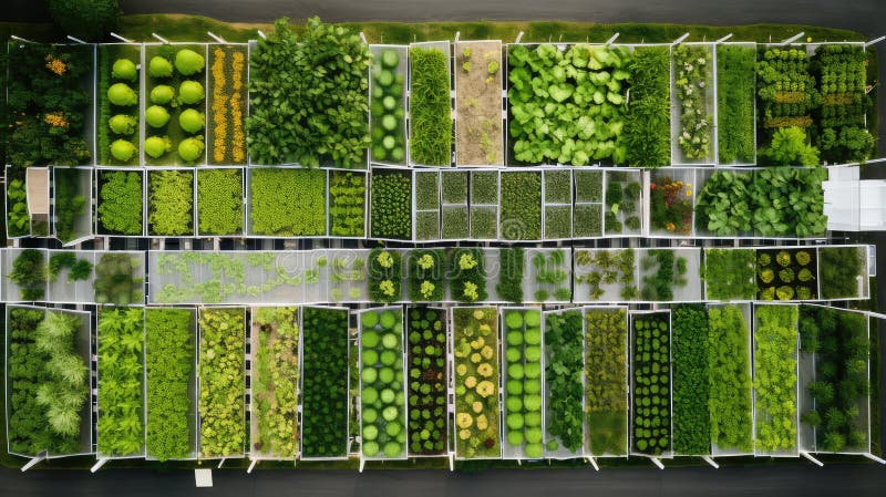 Alignment plant plan view stock photo. Image of design - 374193374