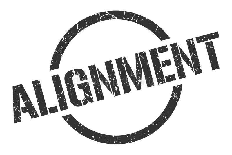 Alignment stamp stock vector. Illustration of stencil - 136894040