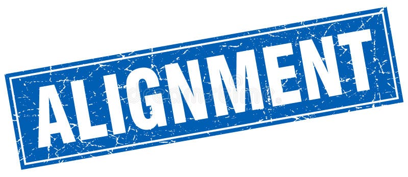 Alignment stamp stock vector. Illustration of alignment - 124937150