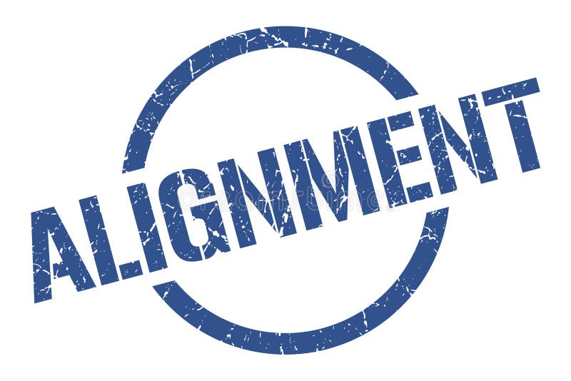 Alignment stamp stock vector. Illustration of template - 136865620