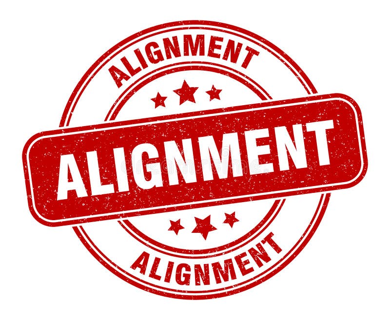 Alignment Stamp. Alignment Round Grunge Sign Stock Vector ...