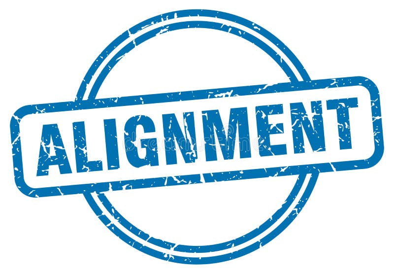 Alignment Stamp. Alignment Round Grunge Sign Stock Vector ...