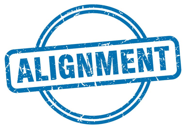 Alignment Stamp. Alignment Round Grunge Sign Stock Vector ...