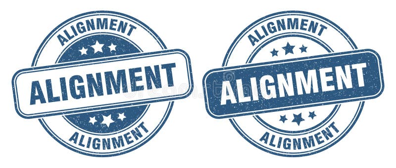 Alignment Stamp. Alignment Label. Round Grunge Sign Stock Vector ...