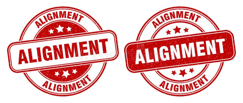 Alignment Stamp. Alignment Label. Round Grunge Sign Stock Vector ...