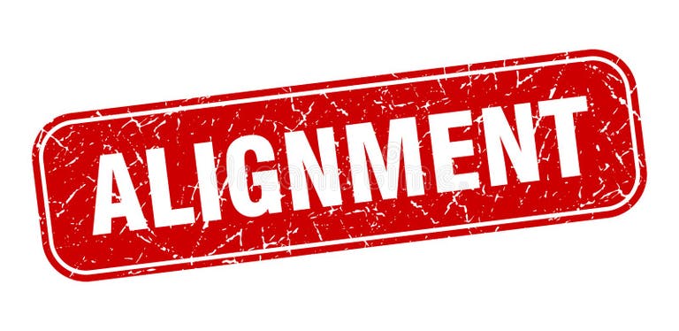 Alignment Stamp. Alignment Square Grungy Isolated Sign Stock Vector ...