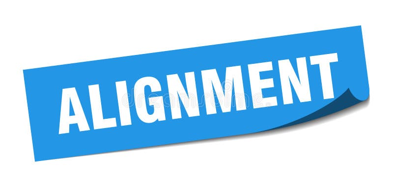 Alignment Sticker. Alignment Square Sign Stock Vector - Illustration of ...