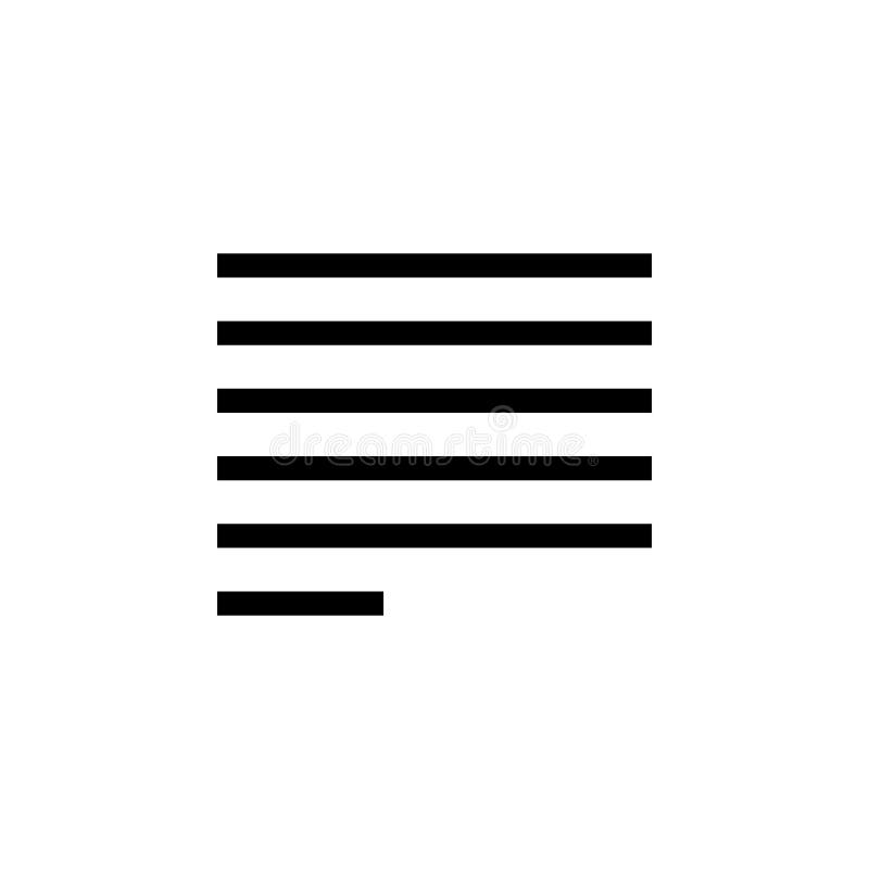 Alignment Text Icon. Simple Glyph Vector of Text Editor Set Icons for ...