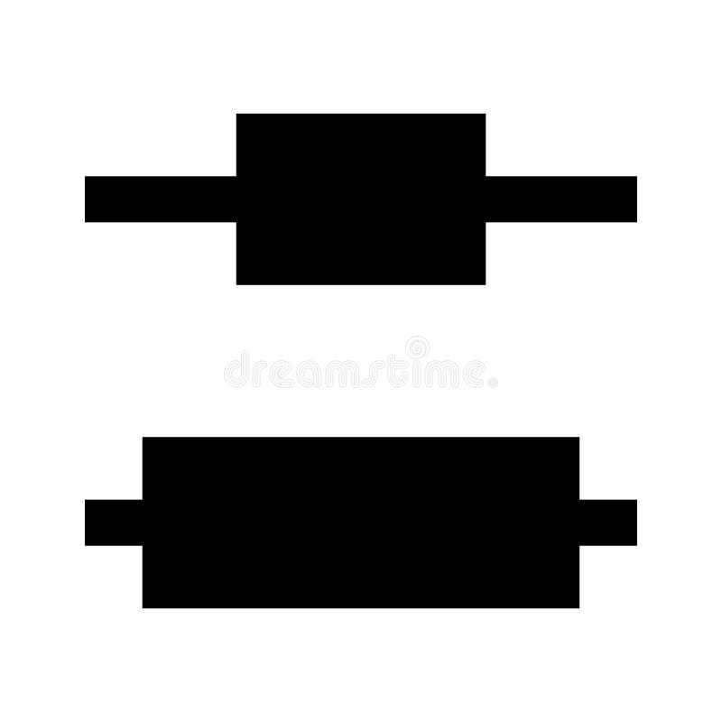 Alignment Vector Glyphs Icon Stock Illustration - Illustration of ...