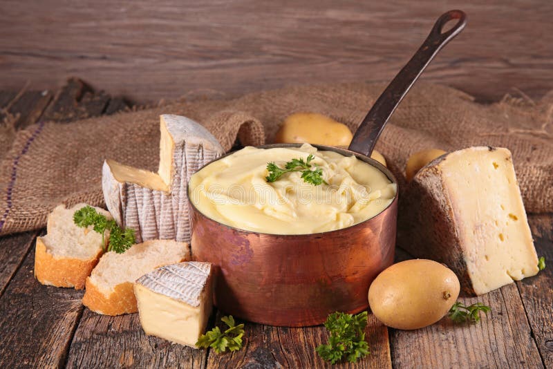 Aligot, French Gastronomy with Cheese Stock Image - Image of melting ...