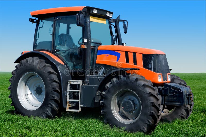Tractor con ruedas imagen de archivo. Imagen de pesado - 9465155