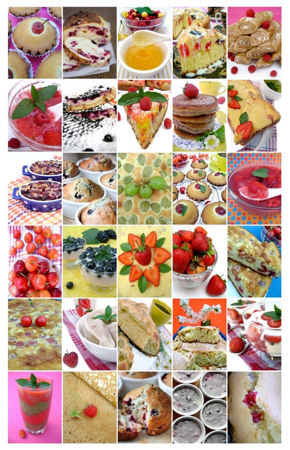 480 Collage De Los Postres Fotos de stock - Fotos libres de regalías de Dreamstime