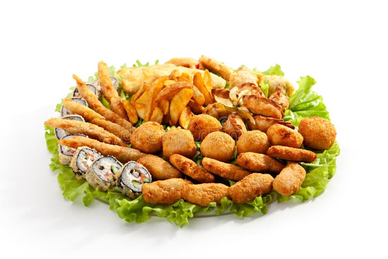 Alimento frito foto de archivo. Imagen de virutas, alimento - 42562154