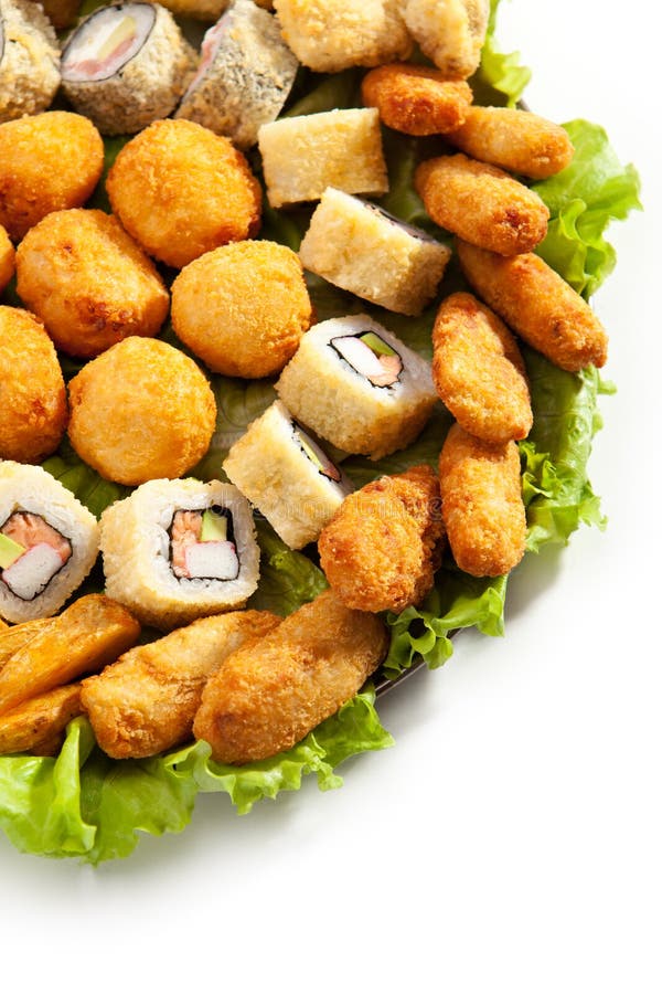 Alimento frito foto de archivo. Imagen de virutas, alimento - 42562154