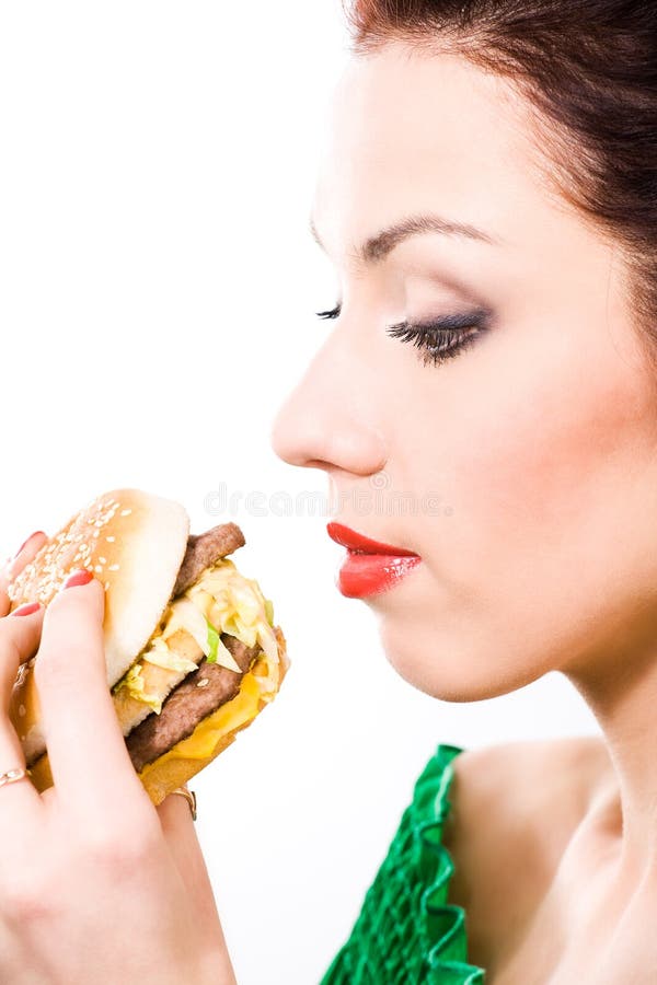 Alimento malsano foto de archivo. Imagen de aislado, pelo - 8800026
