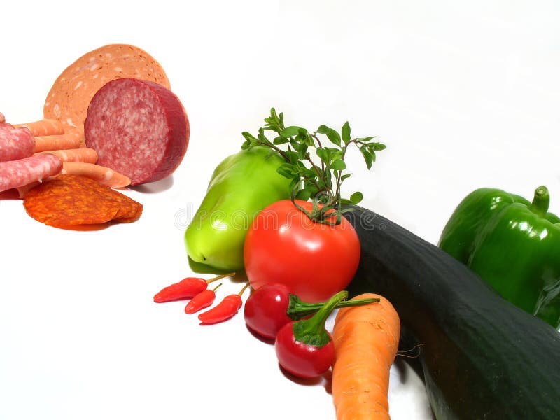 Alimento sano o malsano imagen de archivo. Imagen de malsano - 6468491