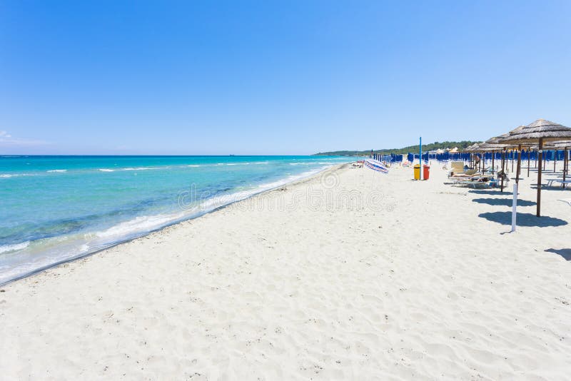 Summertime. The Most Beautiful Sand Beaches Of Apulia: Alimini Bay ...