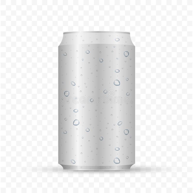 Aliminum Drink Cans. White Can Vector Visual, Ideal for Beer, Lager ...