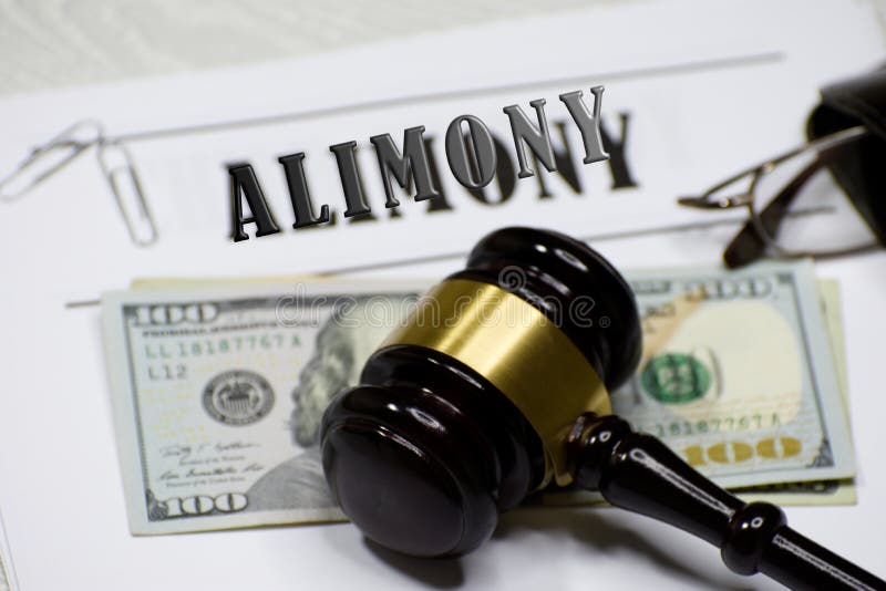 Pay Alimony To Former Spouse by Court Order Stock Image - Image of ...