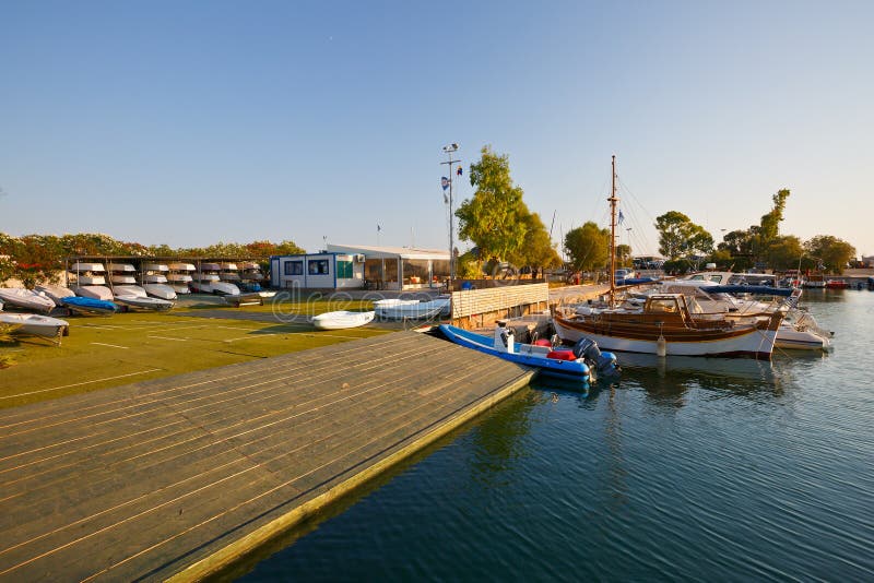 Alimos marina in Athens. editorial stock photo. Image of harbour - 57107008