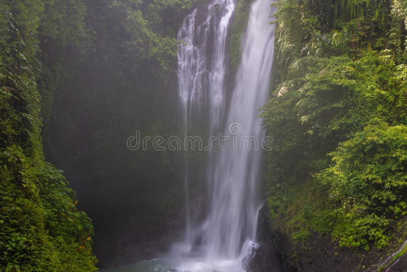 Aling Aling Waterfall in Bali Island Stock Photo - Image of fairy ...