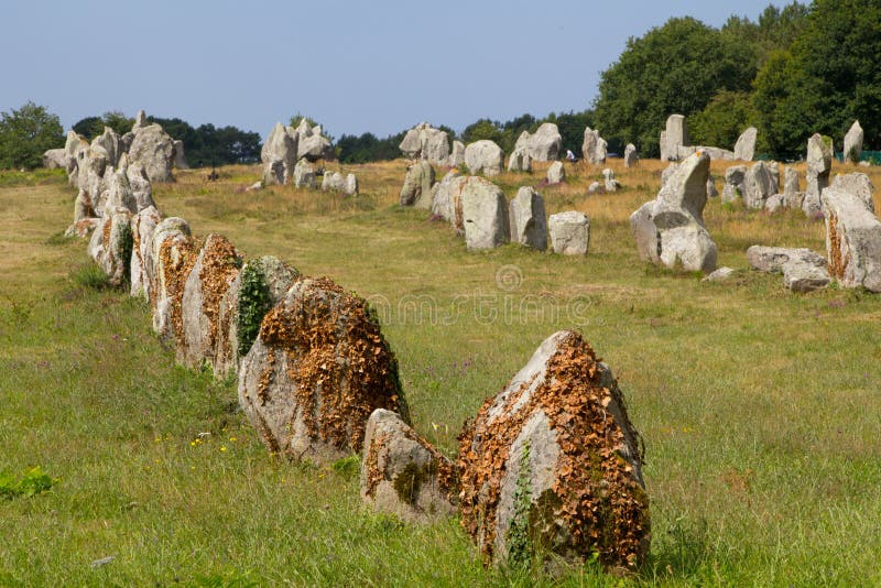 Monumentos Megalíticos Em Brittany Foto de Stock - Imagem de monumento ...