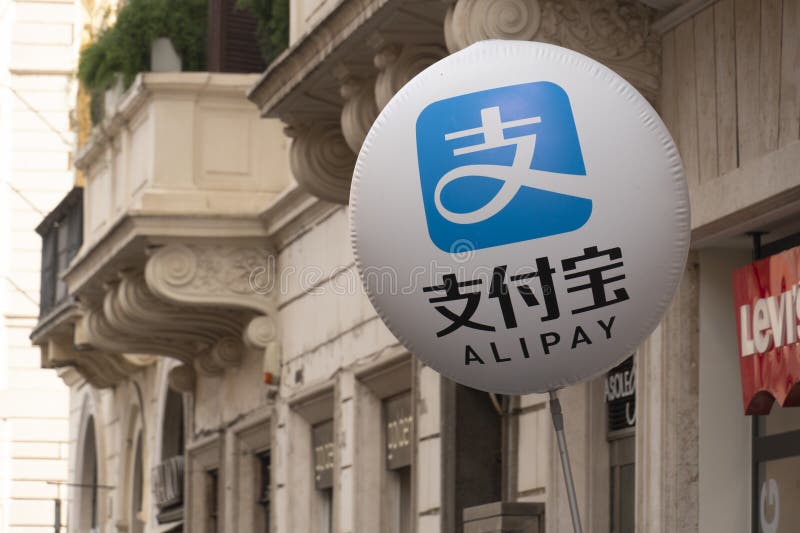 Alipay advertising balloon editorial photo. Image of online - 270629256
