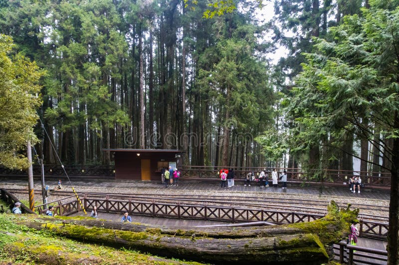 An Old Train Station Inside Alishan National Forest in Taiwan Editorial ...