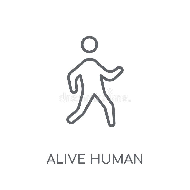 Alive Human Icon. Trendy Flat Vector Alive Human Icon on White B Stock ...