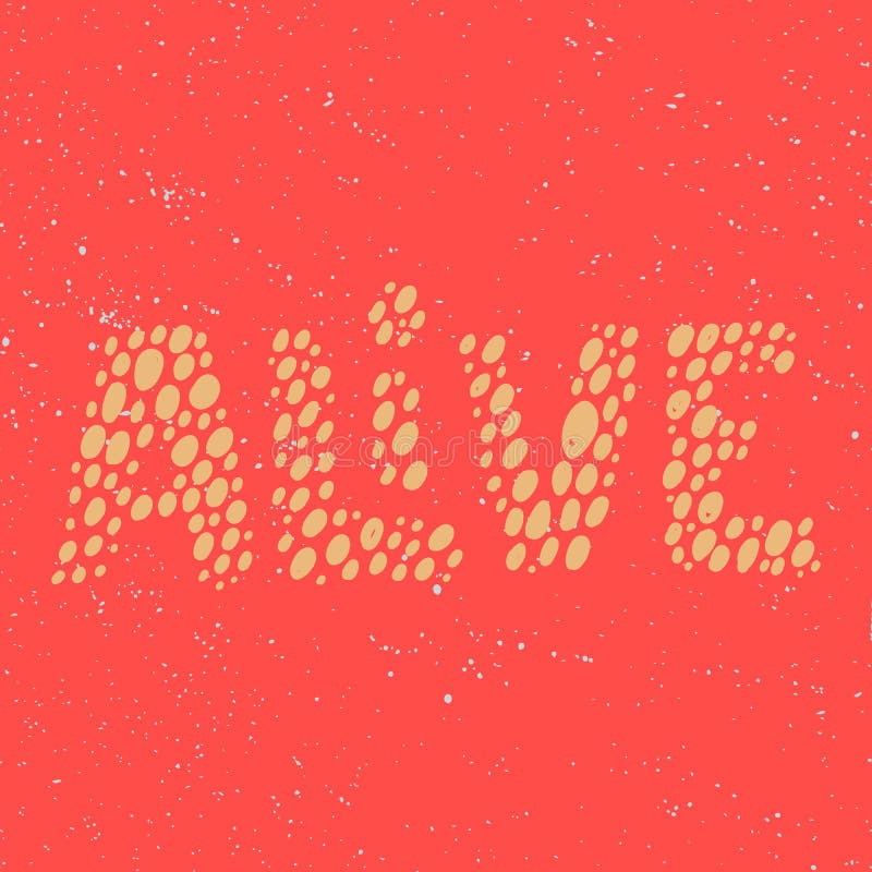 Alive. Sticker for Social Media Content. Vector Hand Drawn Illustration ...
