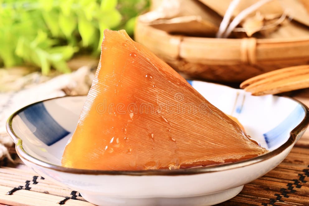 Alkaline rice dumpling stock photo. Image of leaf, glutinous - 190609310