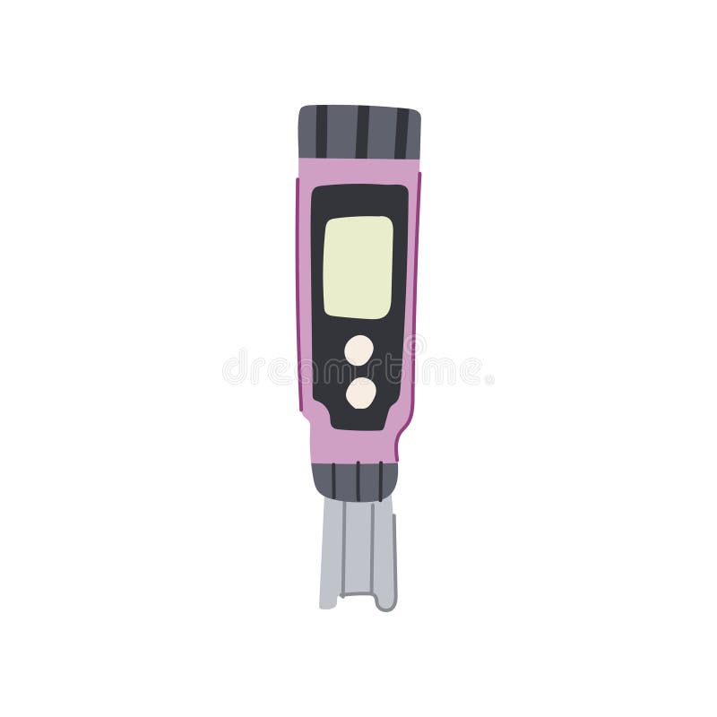 Alkalinity Ph Meter Cartoon Vector Illustration Stock Vector ...