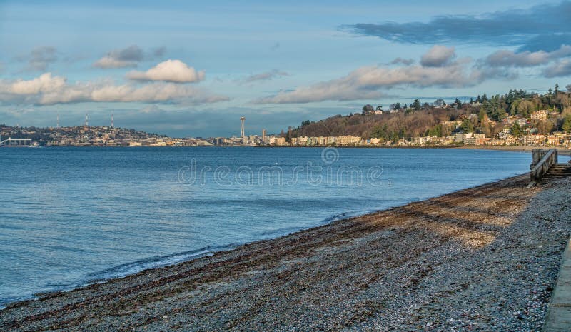 Alki Landscape 3, A view of Alki in West Seattle and the Seattle