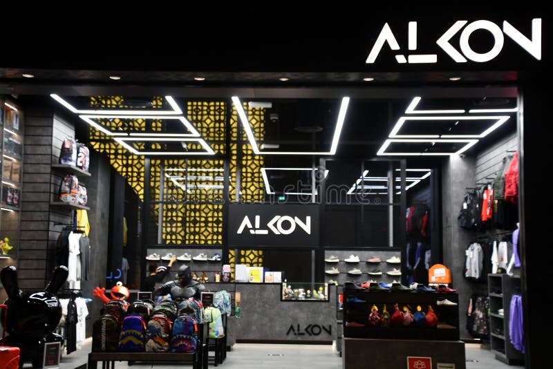 Alkon Store at Dubai Mall in Dubai, UAE Editorial Stock Image - Image ...