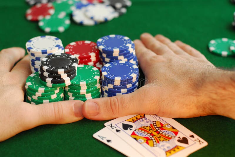 All in stock photo. Image of betting, casino, cards, game - 1897010