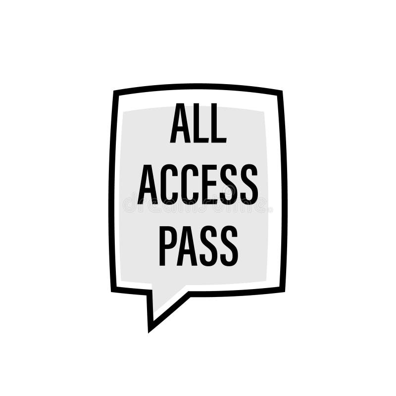 All Access Pass Stock Illustrations – 109 All Access Pass Stock ...