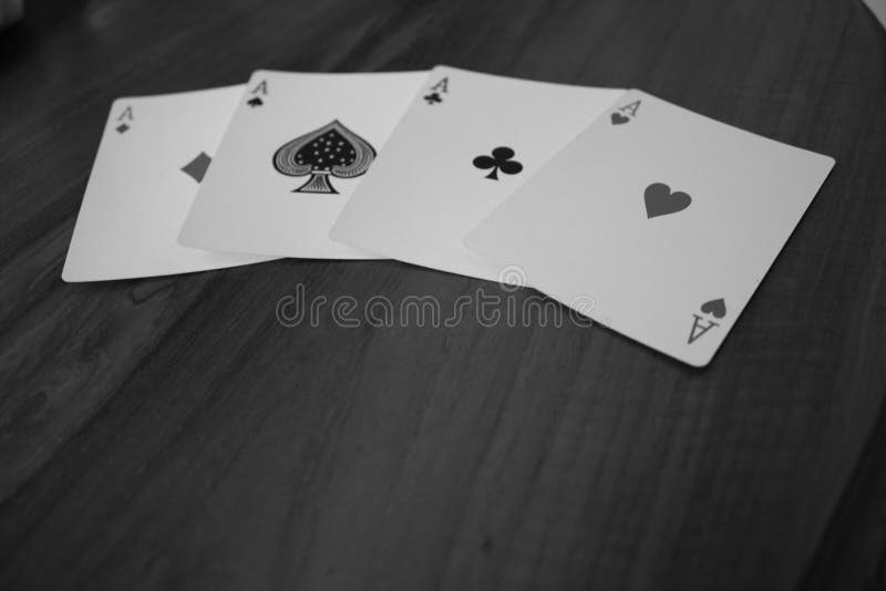 All the aces shown up stock photo. Image of diamond - 174506342