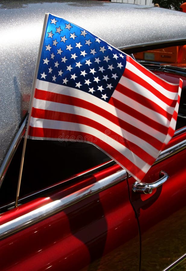 All-American Car stock image. Image of patriotic, vehicle - 267281