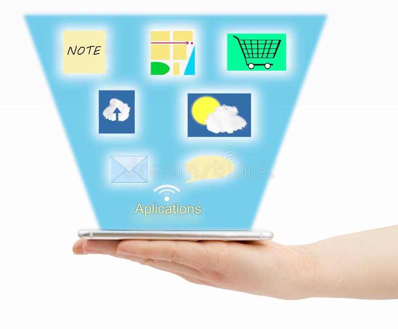All the Apps in My New Smartphone Stock Photo - Image of business ...