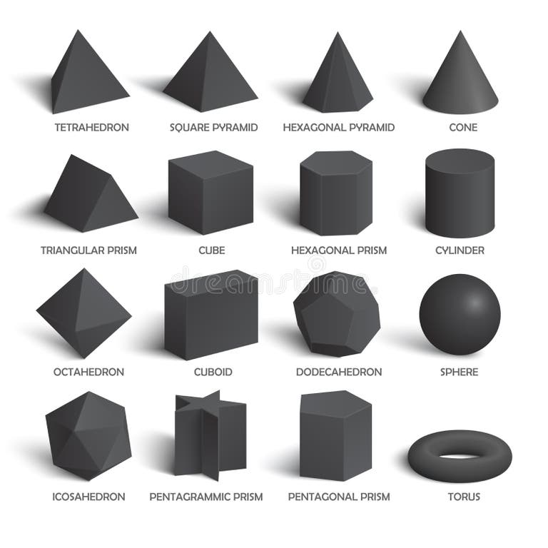 Basic 3d Shapes Stock Illustrations – 2,207 Basic 3d Shapes Stock ...
