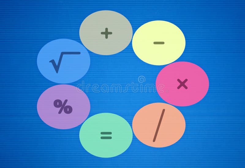 Basic Math Symbols and Names. School Leaning Math Symbols. Vector Stock ...