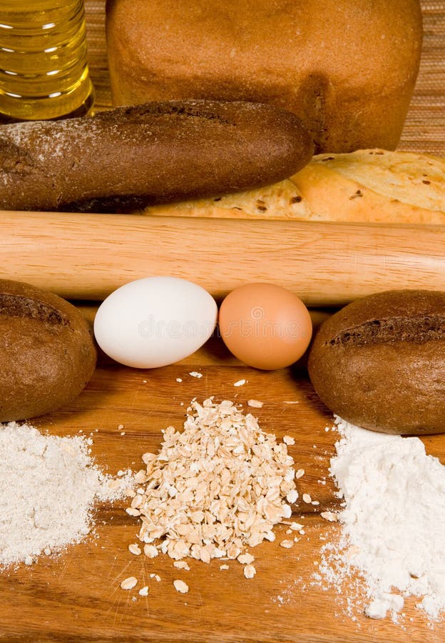 All for a bread batch. stock image. Image of kitchen - 11126667