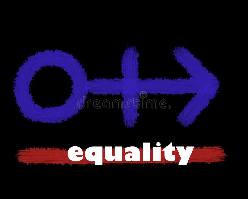 Equality Logo Blue,red and White Stock Illustration - Illustration of ...