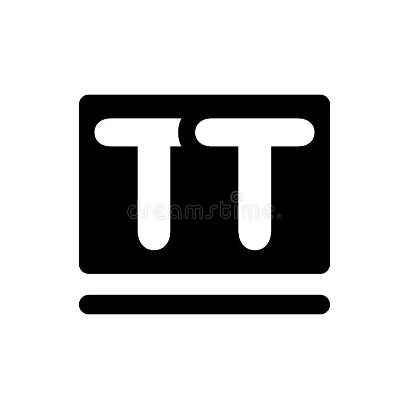 All caps text format icon stock vector. Illustration of icon - 223997459