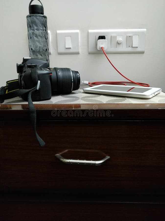 All Charged Up for the Photography Camera Tablet All Ready Stock Image ...